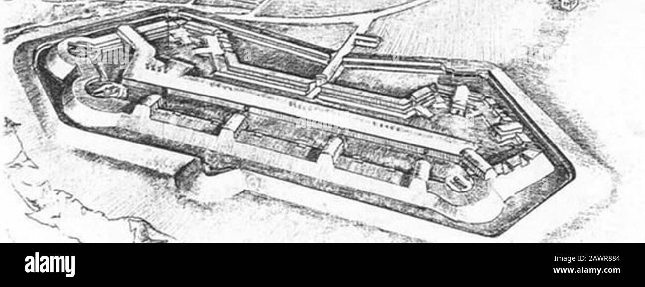 Fort foote drawing Stock Photo - Alamy