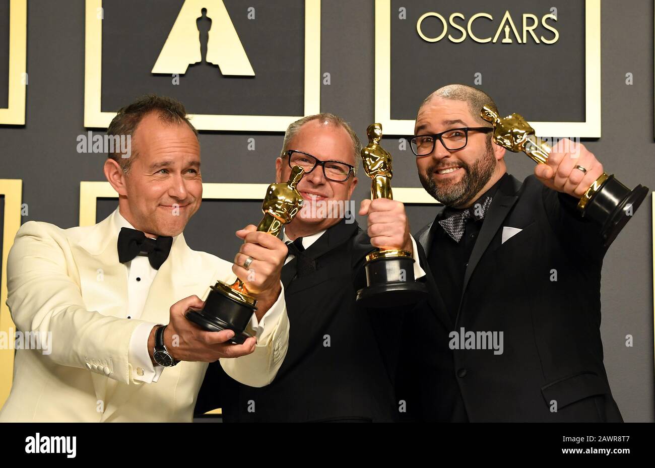 Josh Cooley, Mark Nielsen and Jonas Rivera with their Best Animated ...