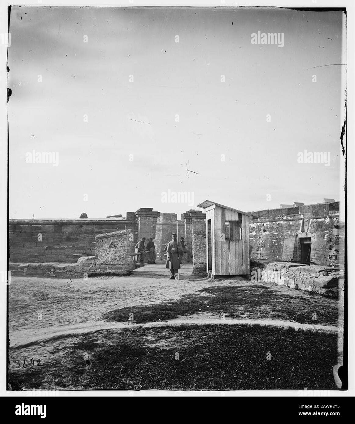 Fort Marion Entrance Civil War Stock Photo - Alamy