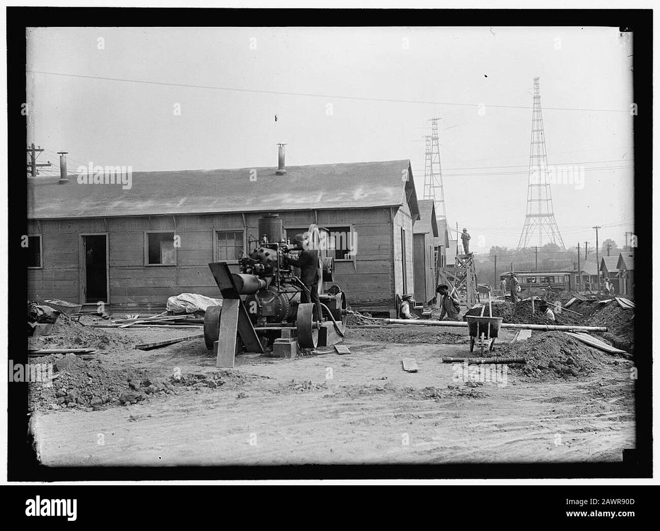 FORT McHENRY. CEMENT GUN USED IN BUILDING CAMP Stock Photo - Alamy