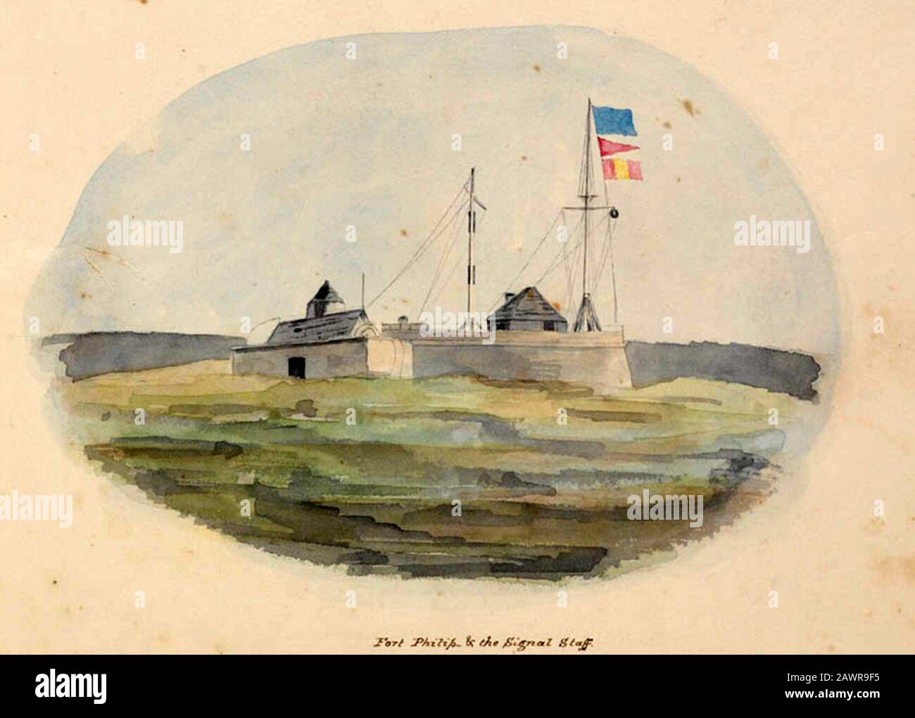 Fort Philip 1842 Stock Photo - Alamy
