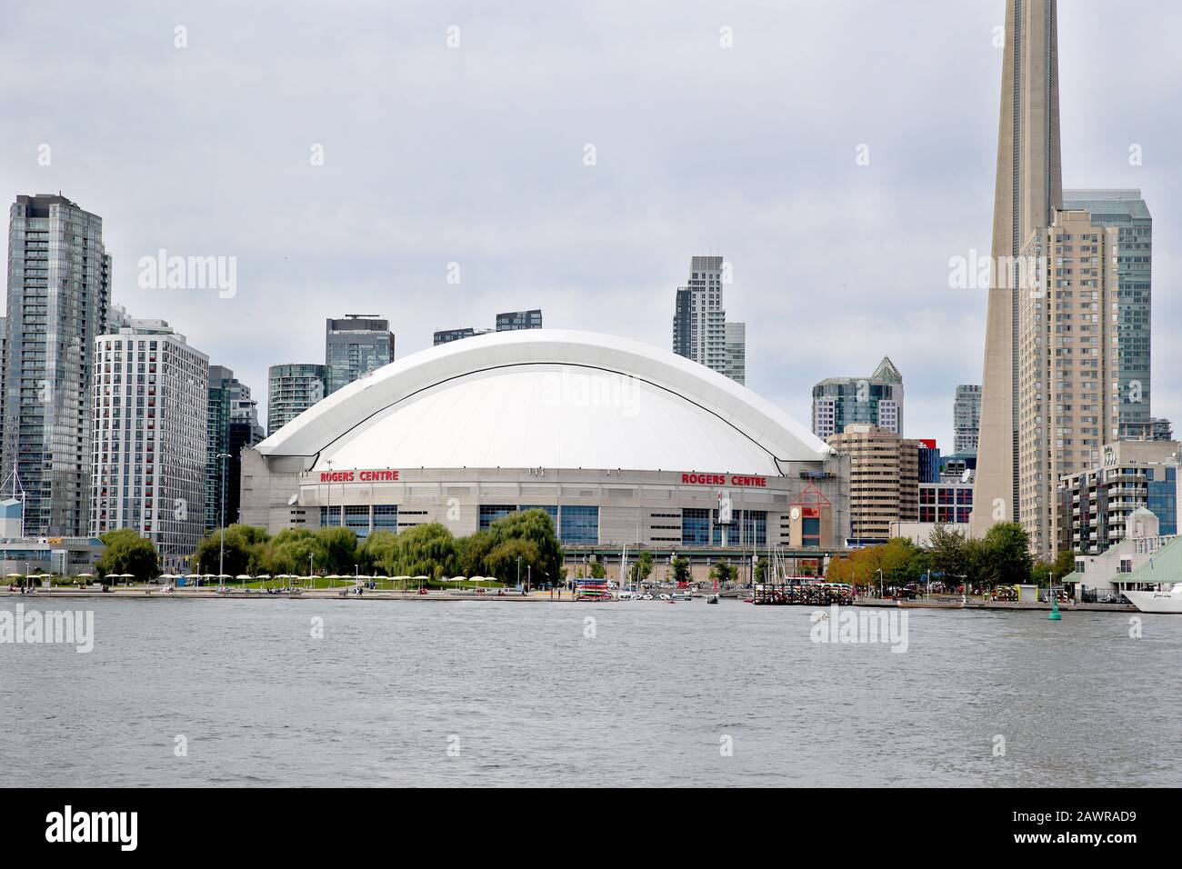 Rogers Centre Toronto Ontario from Lake Ontario Stock Photo - Alamy