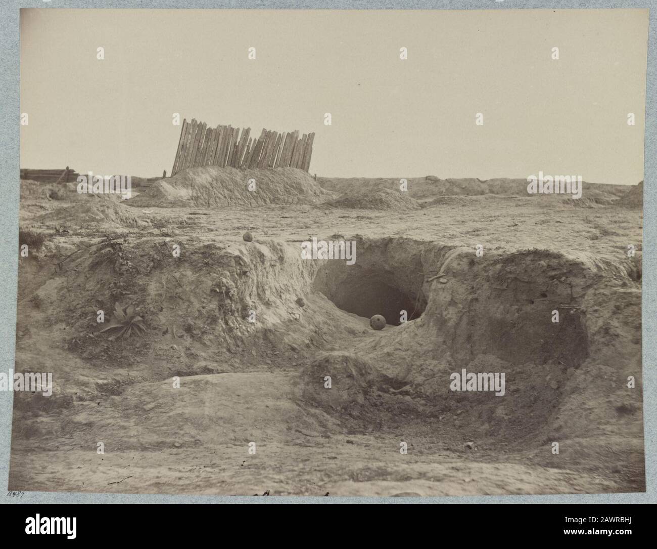 Fortifications on the Petersburg lines Stock Photo - Alamy