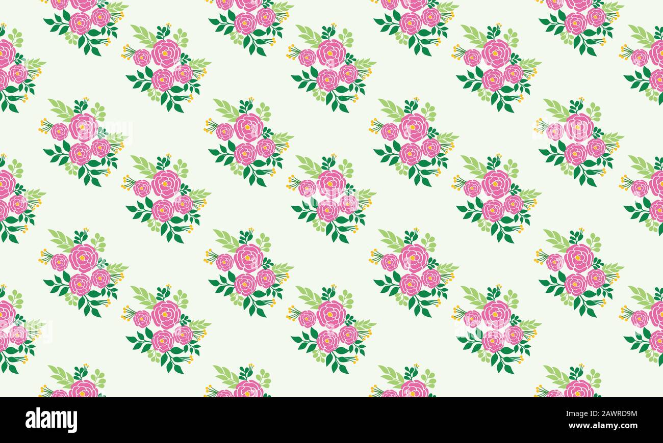 Unique template for spring, with beautiful leaf and flower background ...