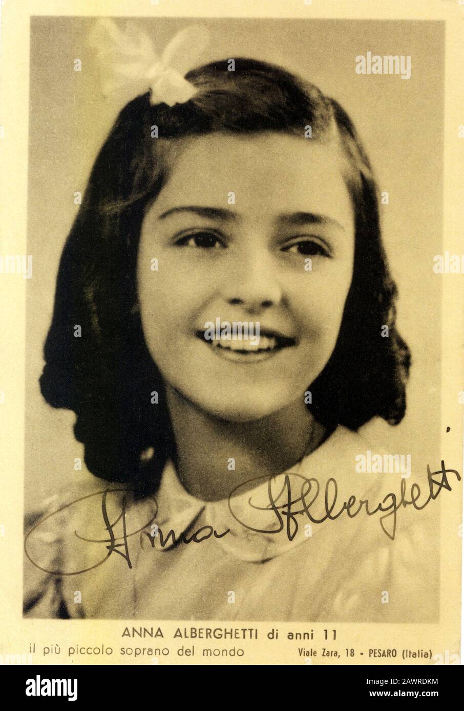 1947 : The italian actress and singer ANNA MARIA ALBERGHETTI ( born 15 ...