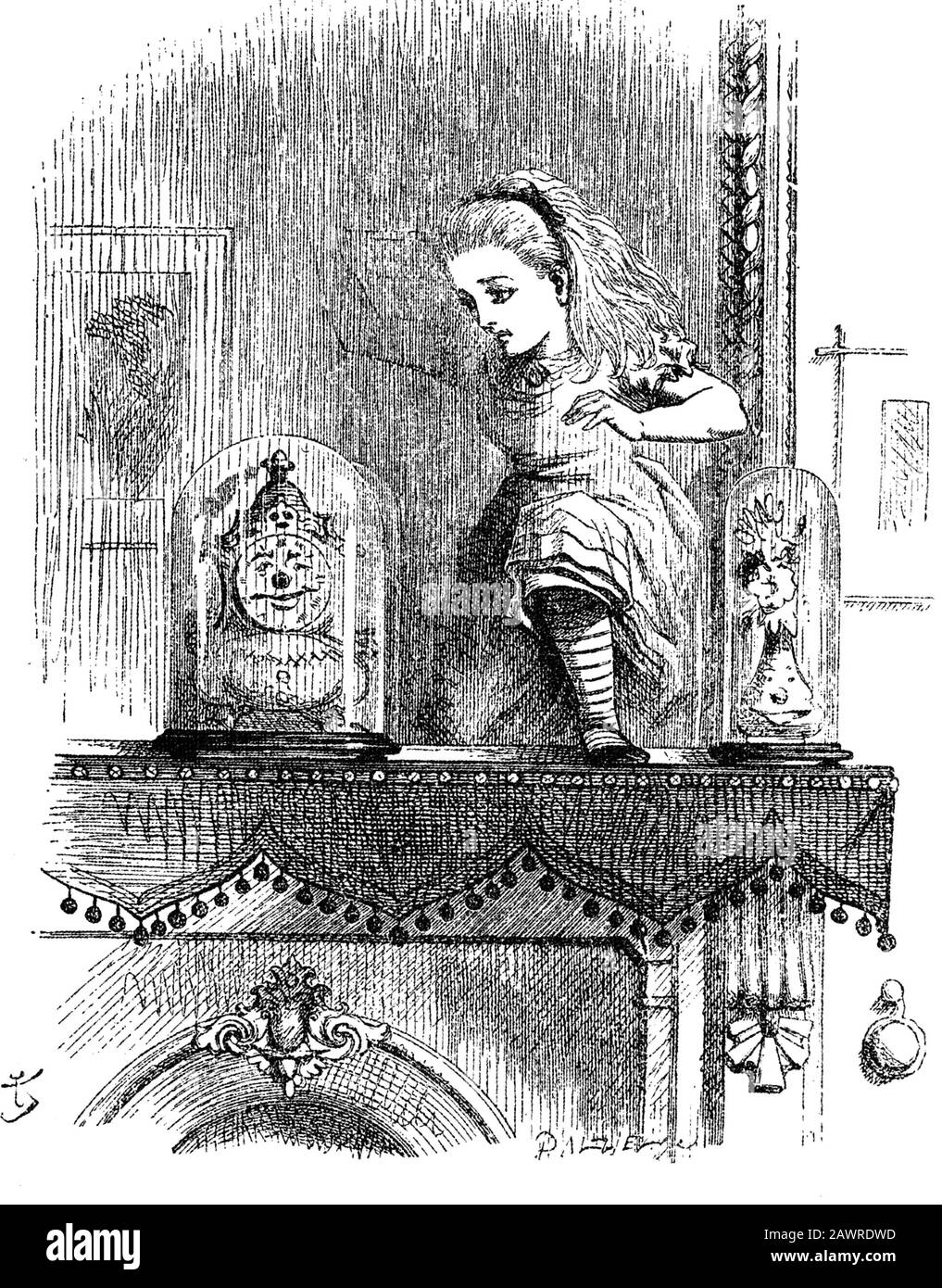 1900's , GREAT BRITAIN : Iillustration for an England edition of ALICE ...