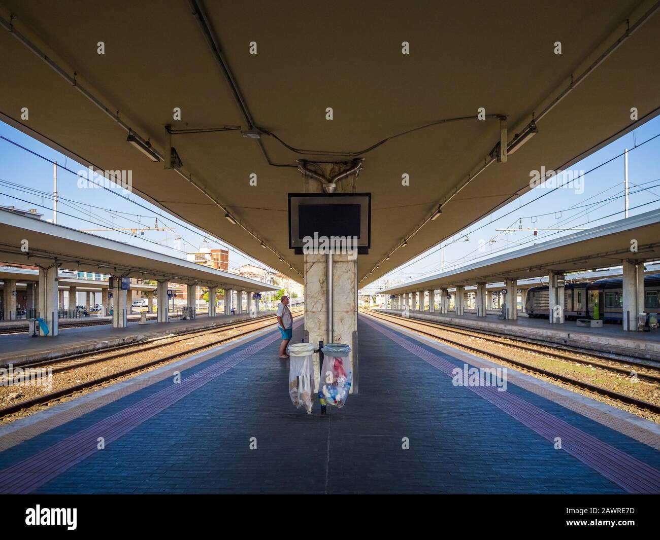 PISA, ITALY - Jul 06, 2019: Pisa Centrale railway station (Stazione di ...