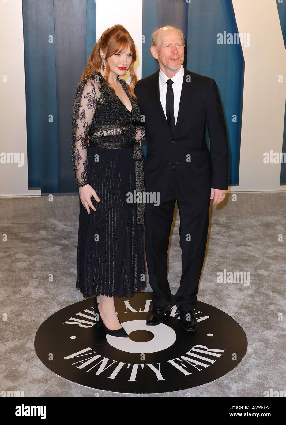 Bryce Dallas Howard and Ron Howard at the 2020 Vanity Fair Oscar Party ...