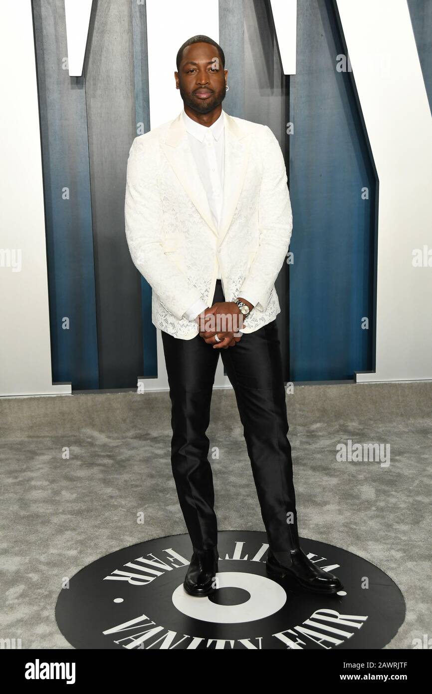 09 February 2020 - Los Angeles, California - Dwayne Wade. 2020 Vanity ...