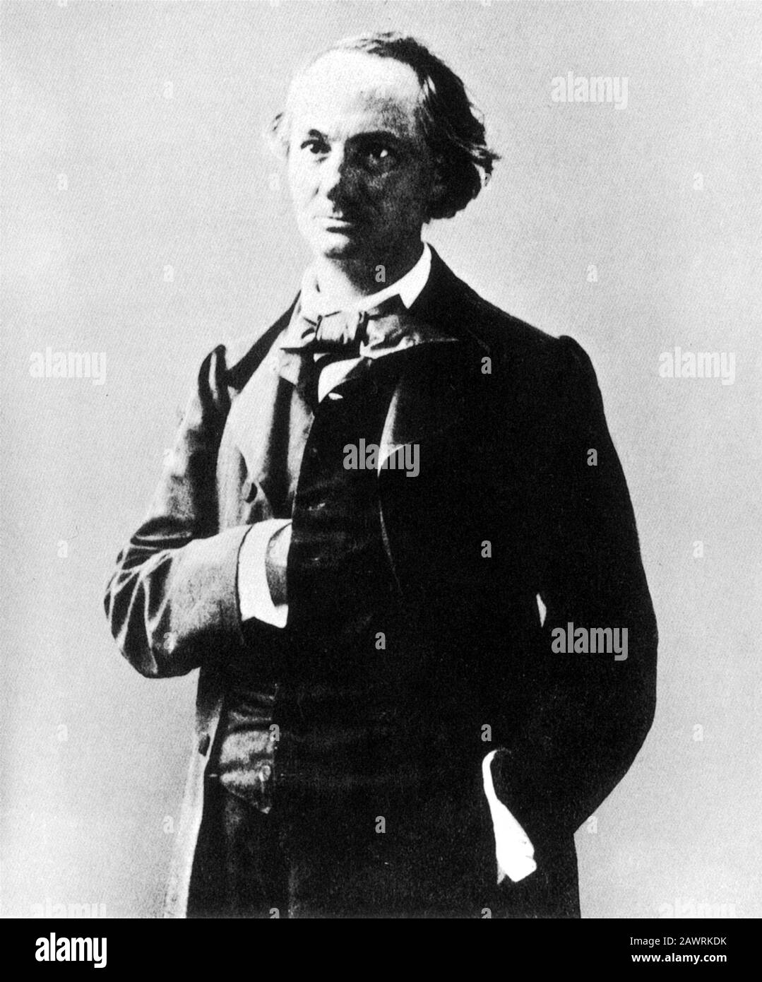 The french poet CHARLES BAUDELAIRE ( 1821 - 1867 ) photographed by ...