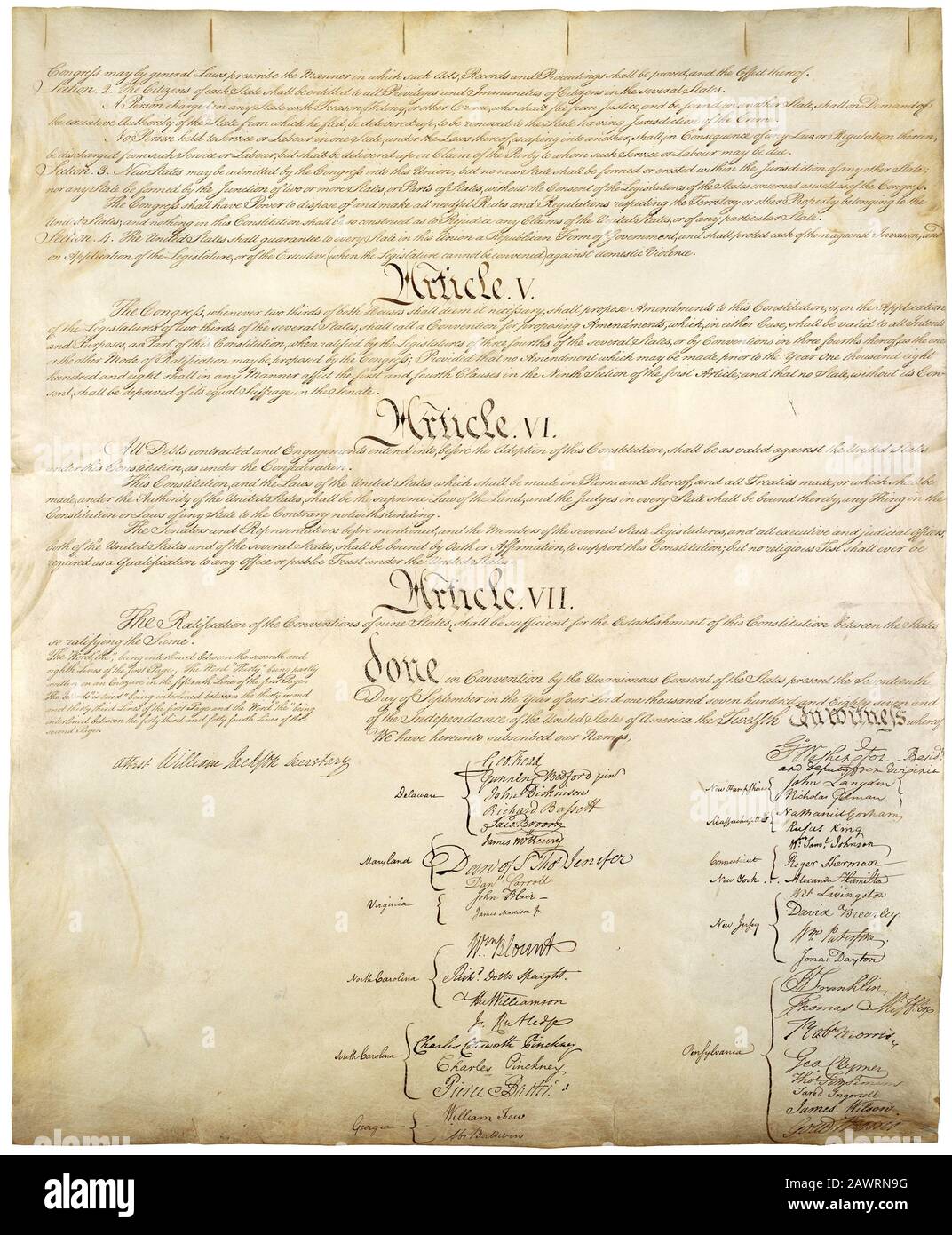 1787 constitution hi-res stock photography and images - Alamy