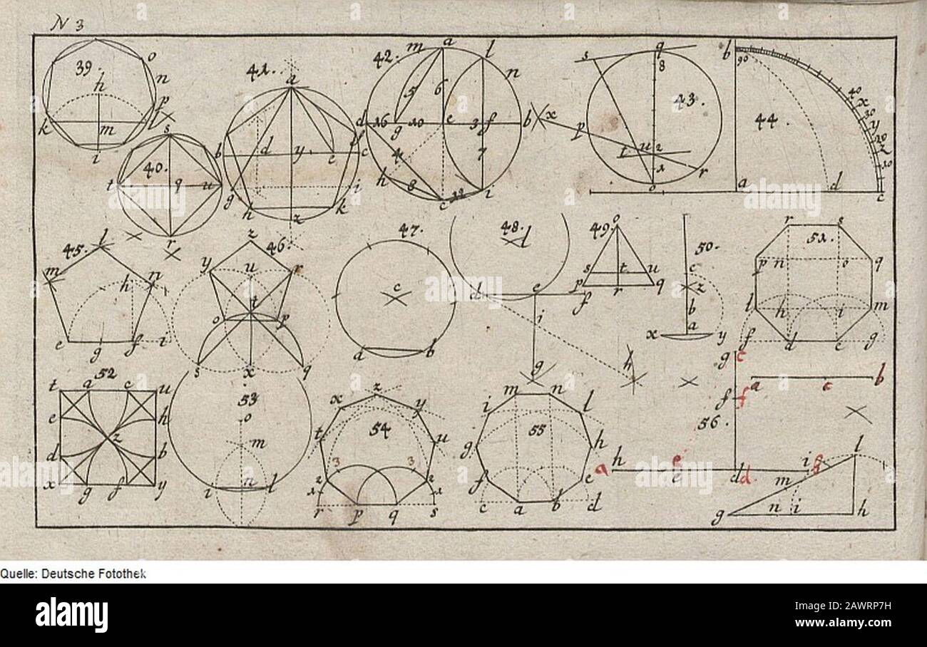 Fotothek df tg 0000220 Geometrie ^ Planimetrie ^ Proportion ^ Kreis ...