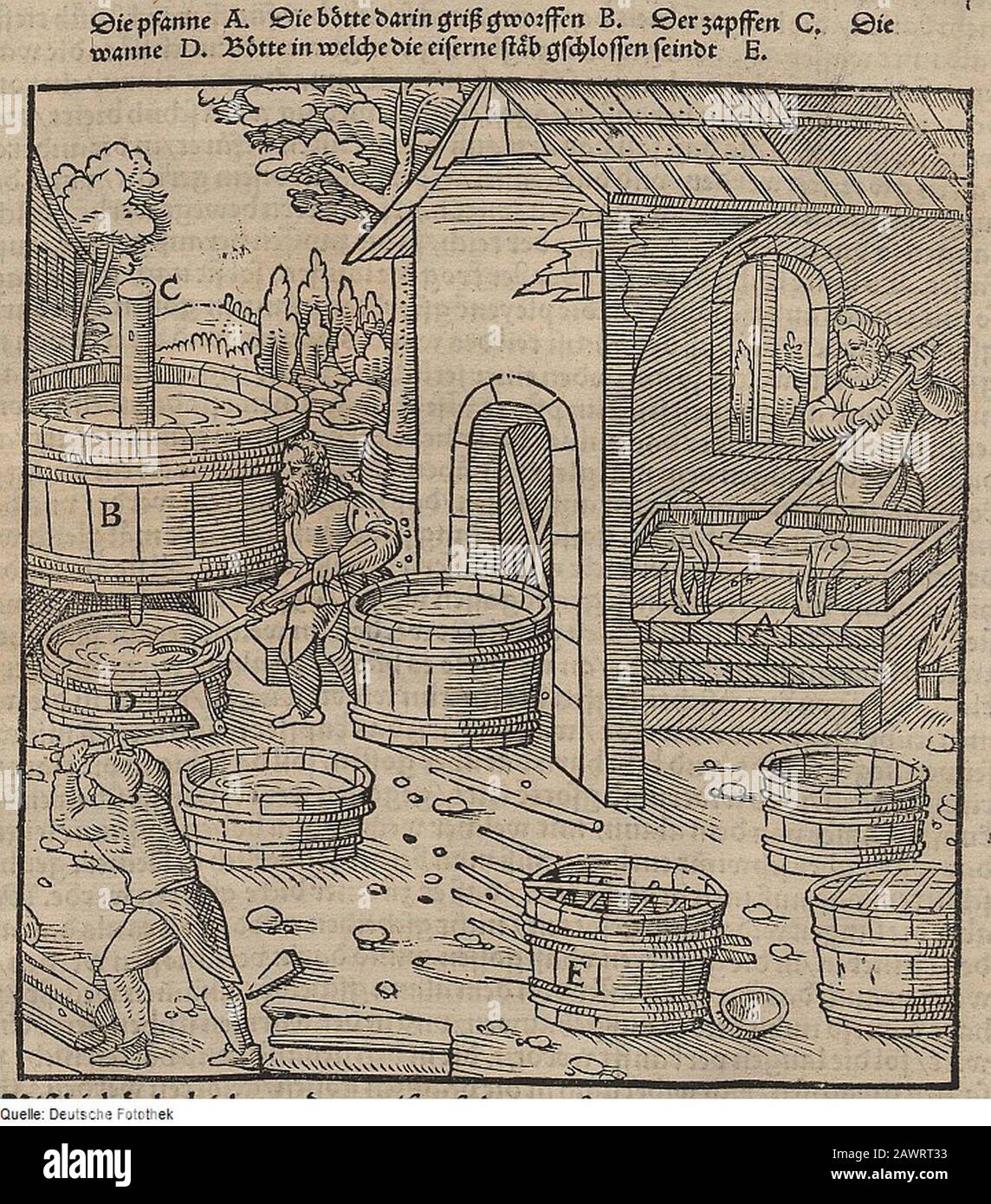 Fotothek df tg 0000556 Bergwerk ^ Bergbau ^ Salpetergewinnung ...