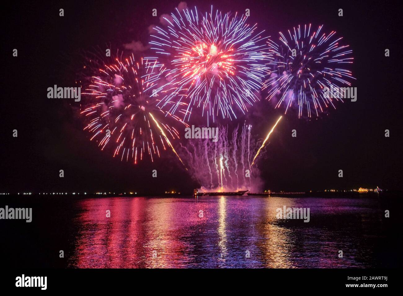 International fireworks festival in Manila, Philippines Stock Photo - Alamy