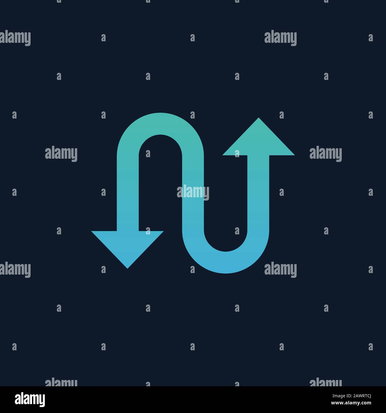 Double Arrow Logo design. AU letters logo concept. Brand business ...