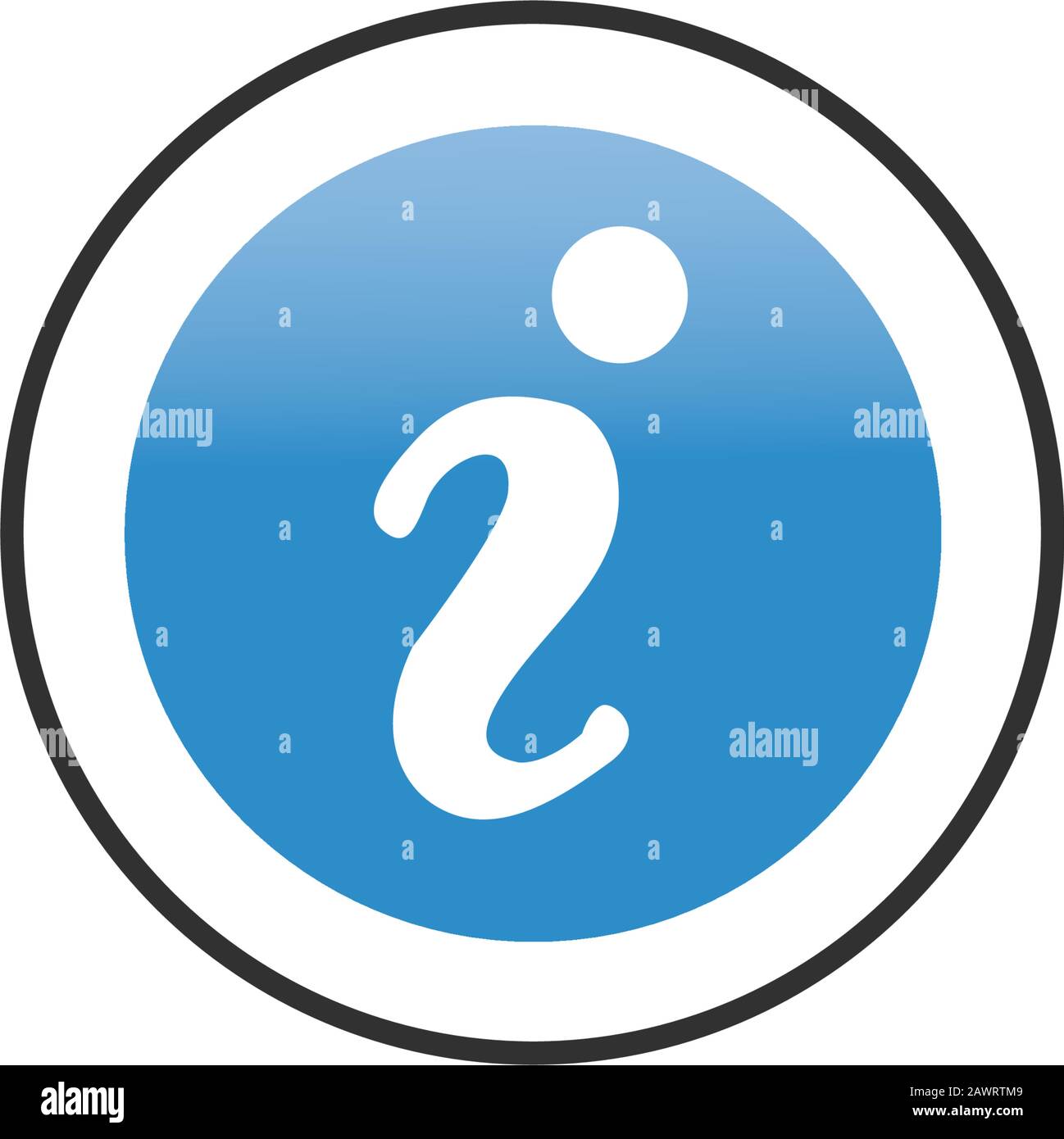 Round information icon. Communication element. Help or support concept ...