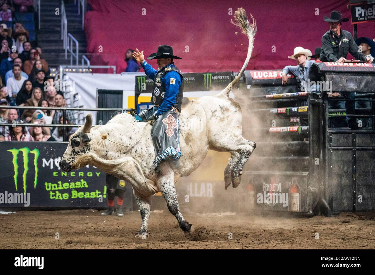 Los Angeles, United States. 07th Feb, 2020. João Ricardo Vieira rides ...