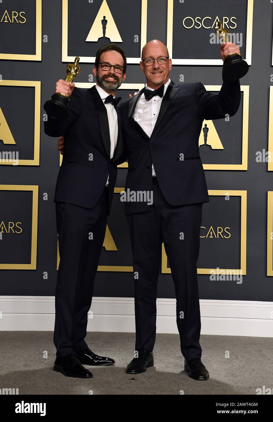 Michael McCusker and Andrew Buckland with the Best Film Editing Oscar ...