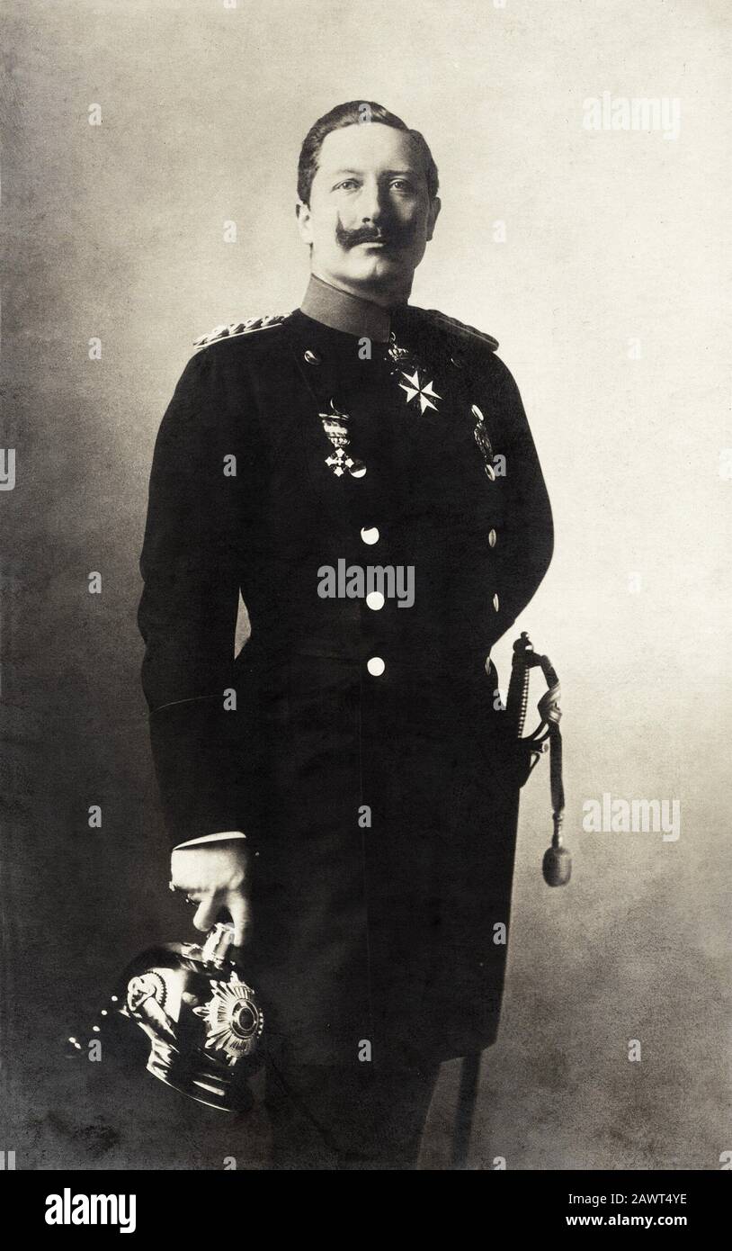 Official portrait of german Emperor and King of Prussien WILHELM II ...