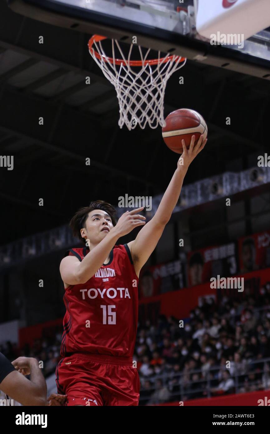 Tokyo, Japan. 9th Feb, 2020. Joji Takeuchi (Alvark Tokyo) Basketball ...