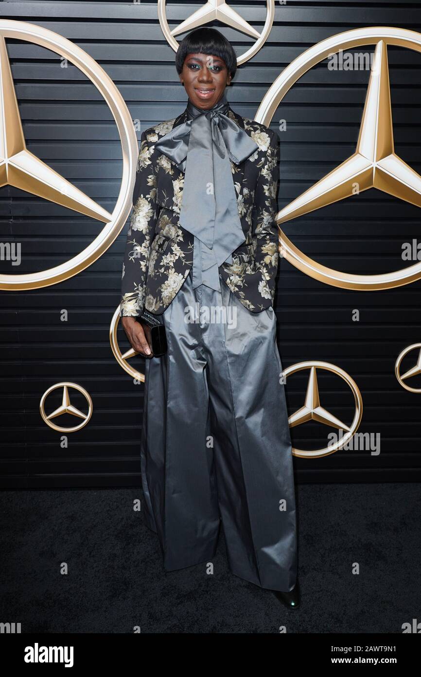 Beverly Hills, Ca. 9th Feb, 2020. Miss J Alexander at the Mercedes-Benz ...