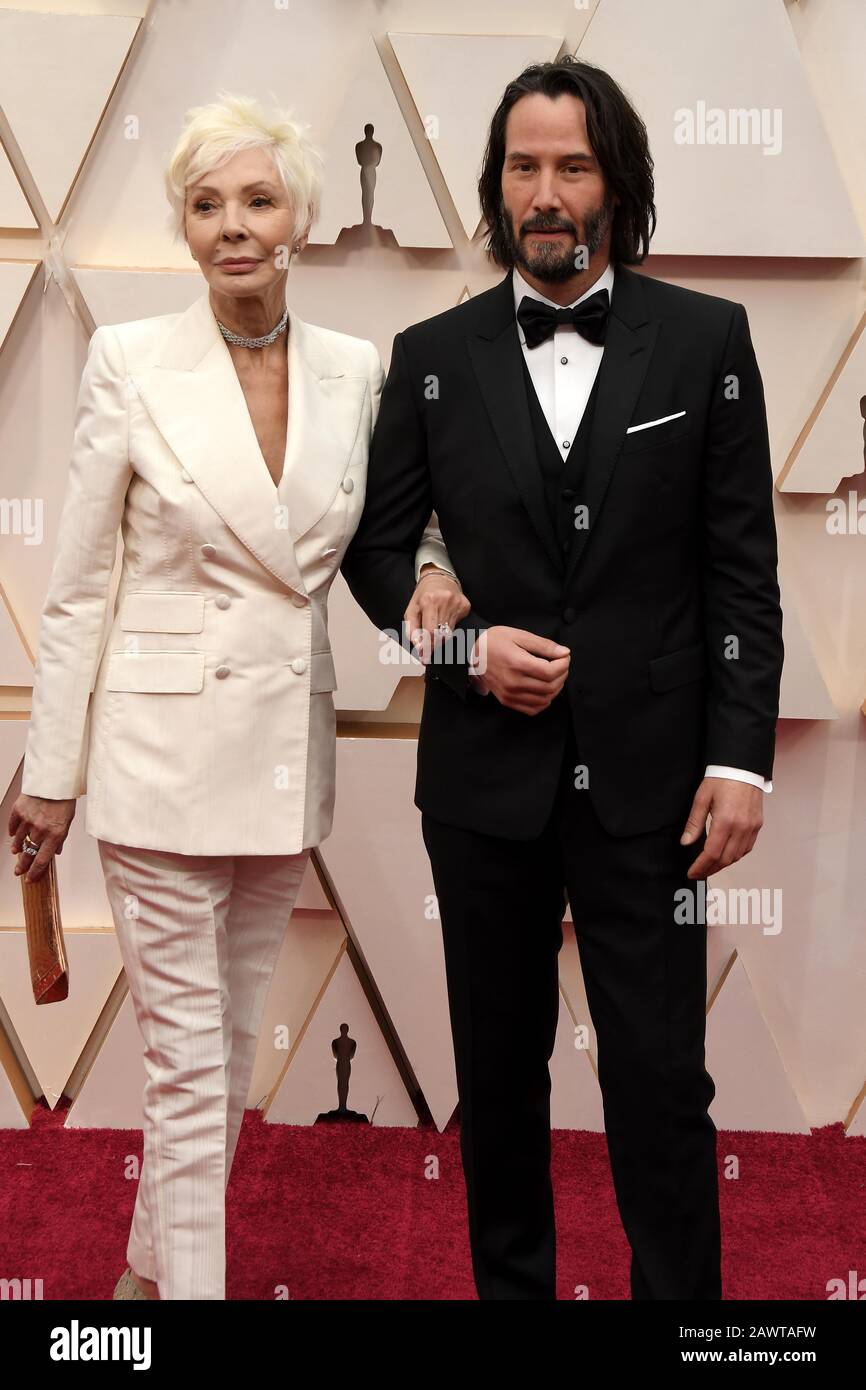 Keanu Reeves walking on the red carpet at the 92nd Annual Academy ...
