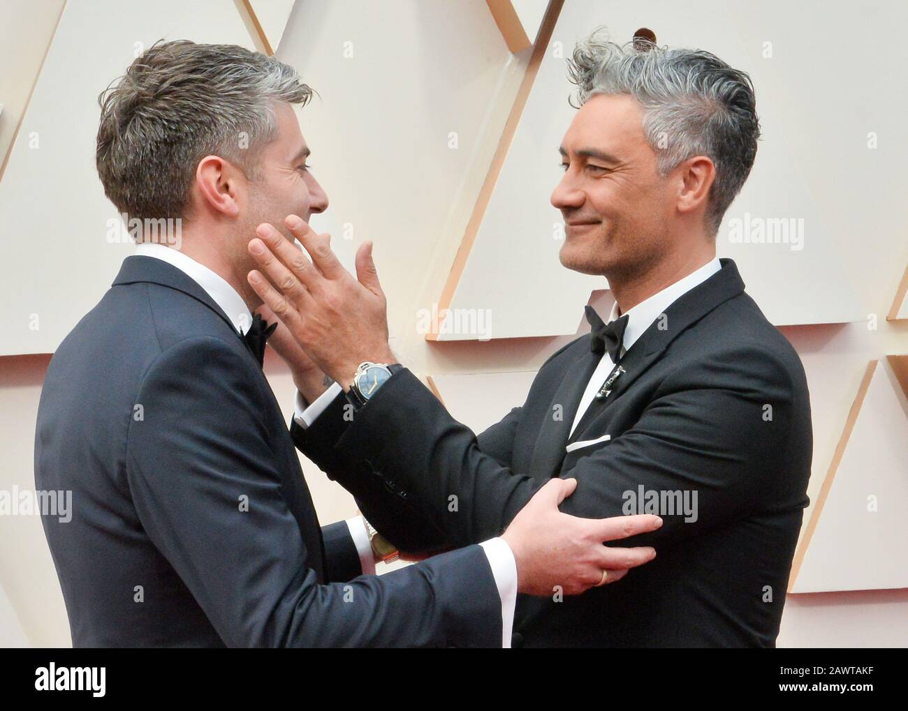 Los Angeles, United States. 09th Feb, 2020. Carthew Neal (L) and Taika ...