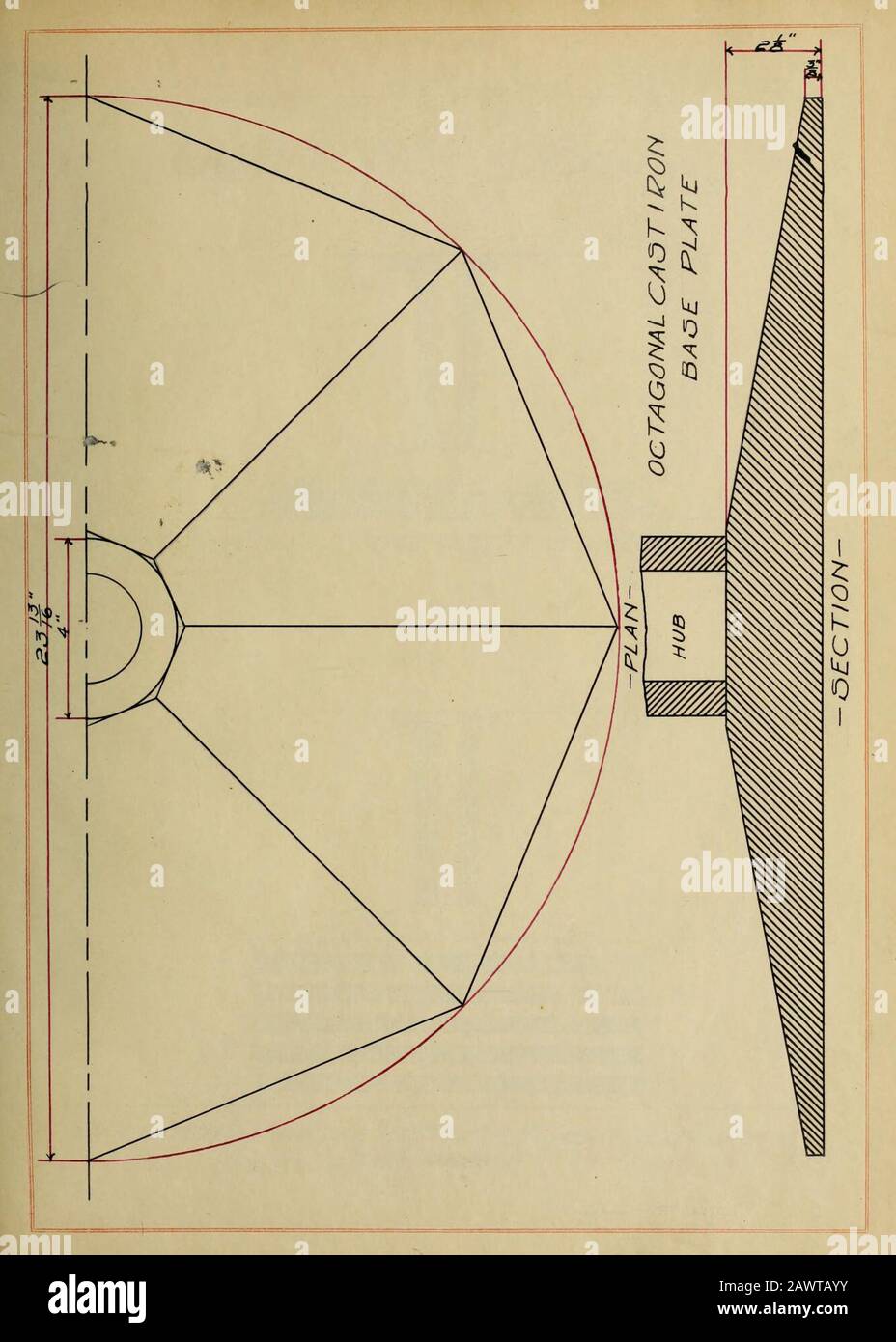 Plain base plates for columns Stock Photo - Alamy