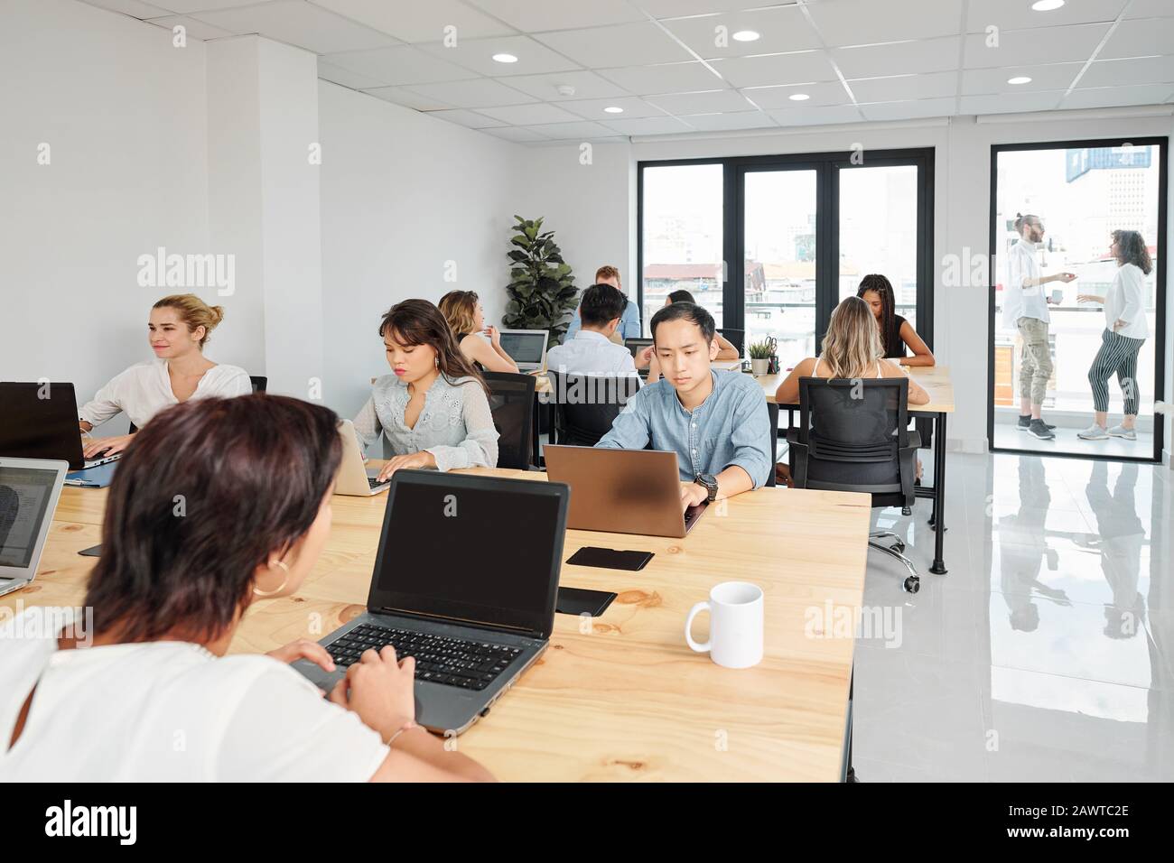 Software developers planning hi-res stock photography and images - Alamy