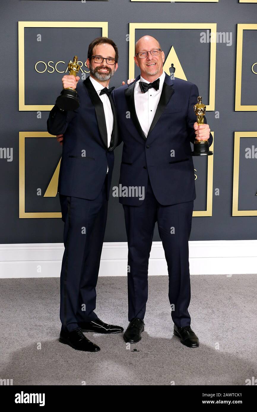 HOLLYWOOD, CA - FEBRUARY 9: Andrew Buckland, Michael McCusker pose in ...