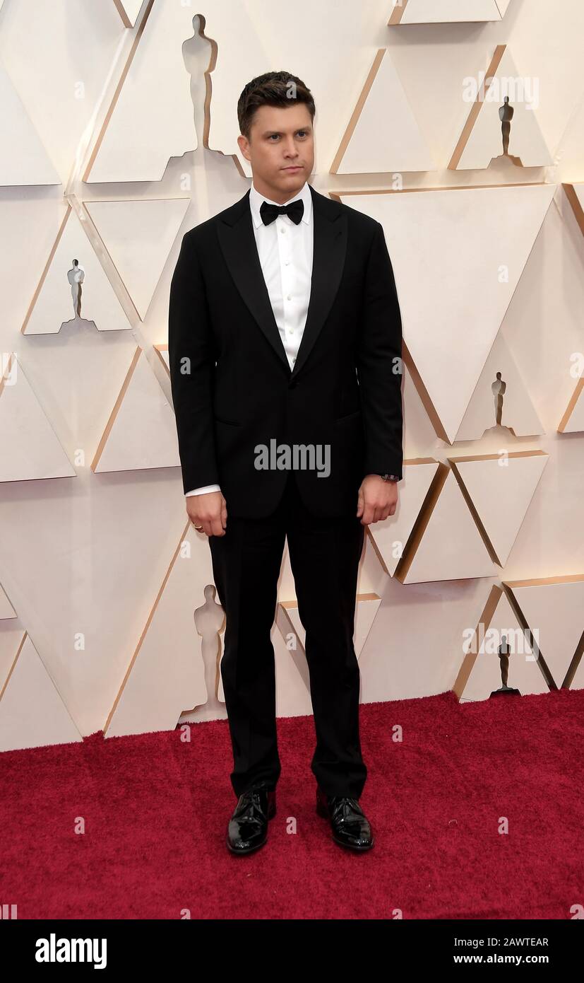 Colin Jost walking on the red carpet at the 92nd Annual Academy Awards ...