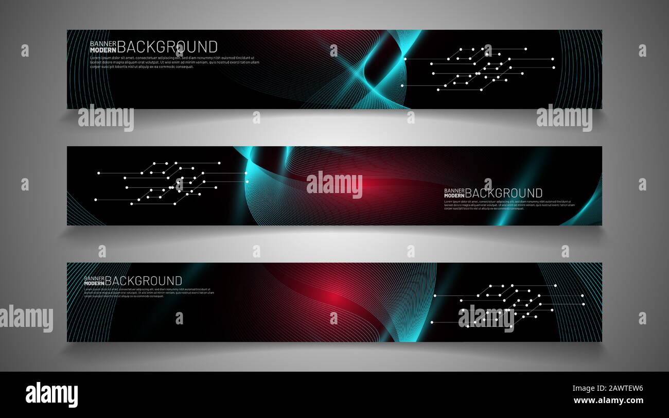 rectangular vector banner. future design technology against a black ...