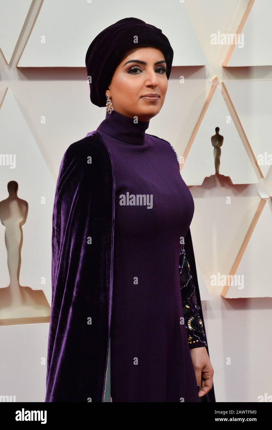 Los Angeles, United States. 10th Feb, 2020. Fatma Al Remaihi arrives ...