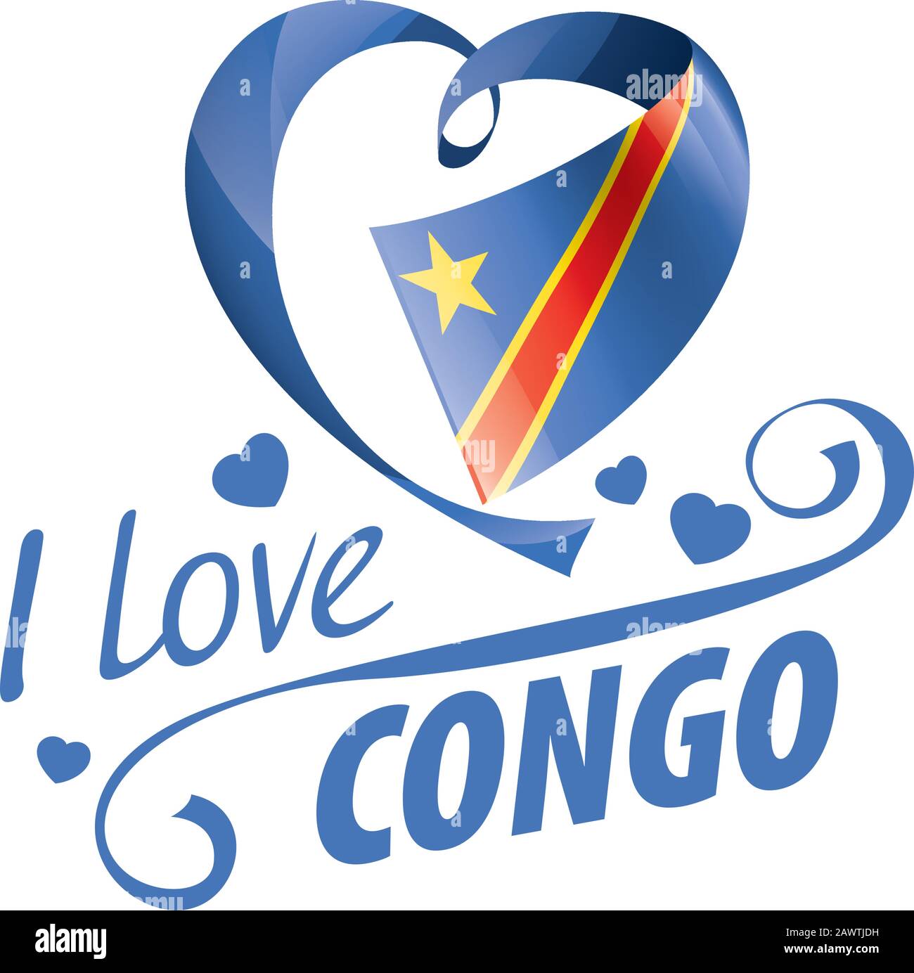I love congo Stock Vector Images - Alamy
