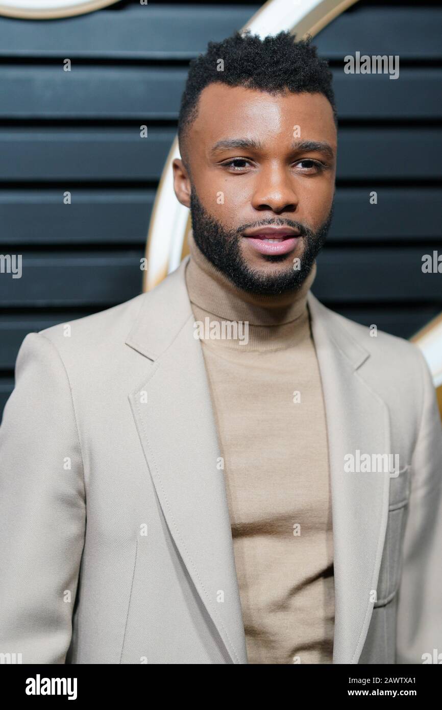 Beverly Hills, Ca. 9th Feb, 2020. Dyllon Burnside at the Mercedes-Benz ...