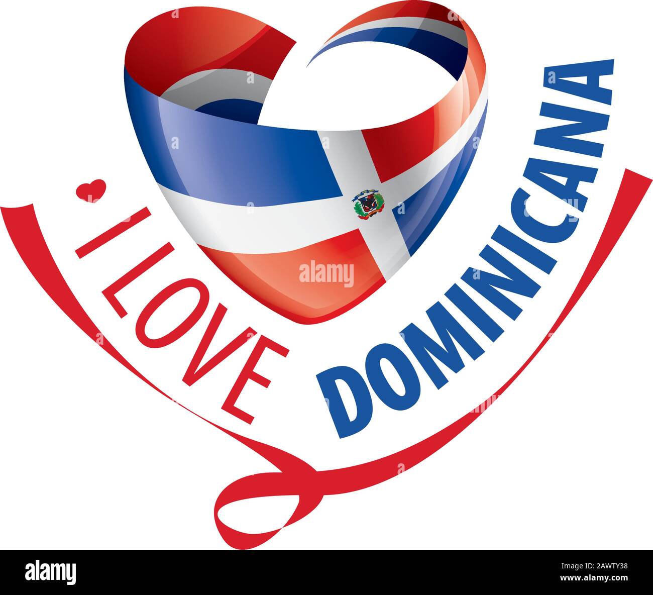 Love dominican republic symbol heart hi-res stock photography and ...