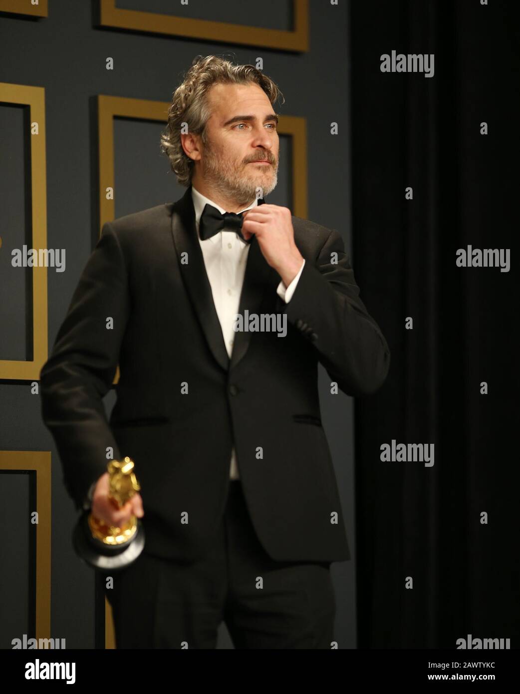 Los Angeles, USA. 9th Feb, 2020. Joaquin Phoenix poses for photos after ...
