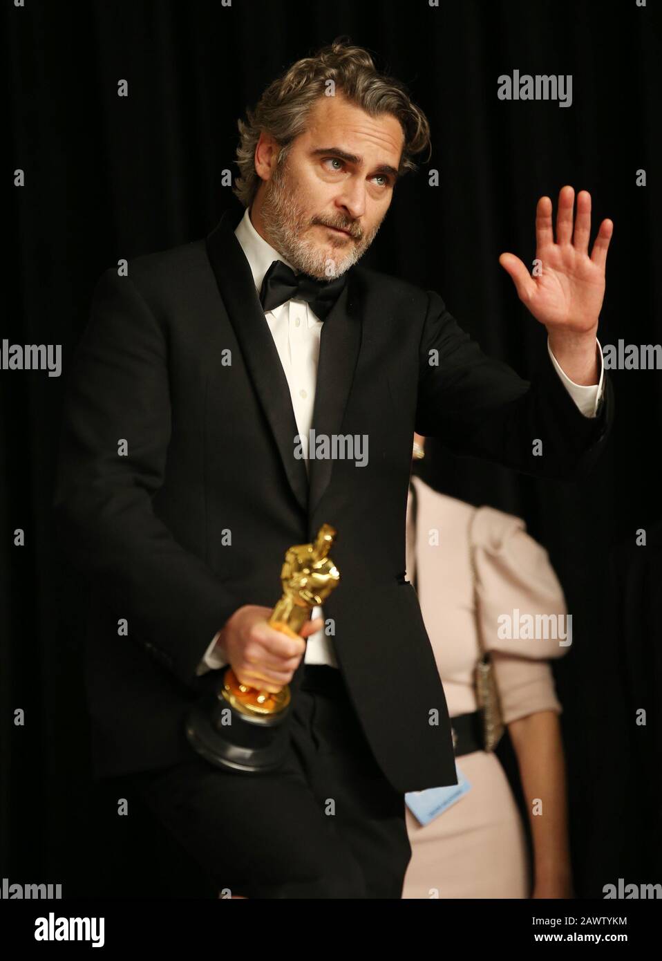 Los Angeles, USA. 9th Feb, 2020. Joaquin Phoenix poses for photos after ...