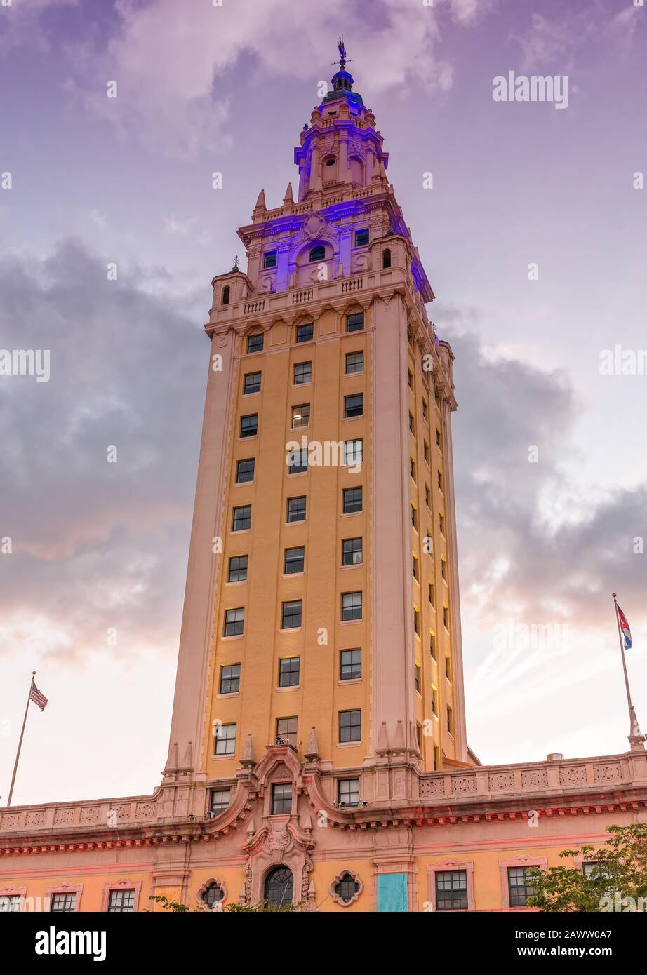 Freedom Tower, ancient landmark of Miami Stock Photo - Alamy
