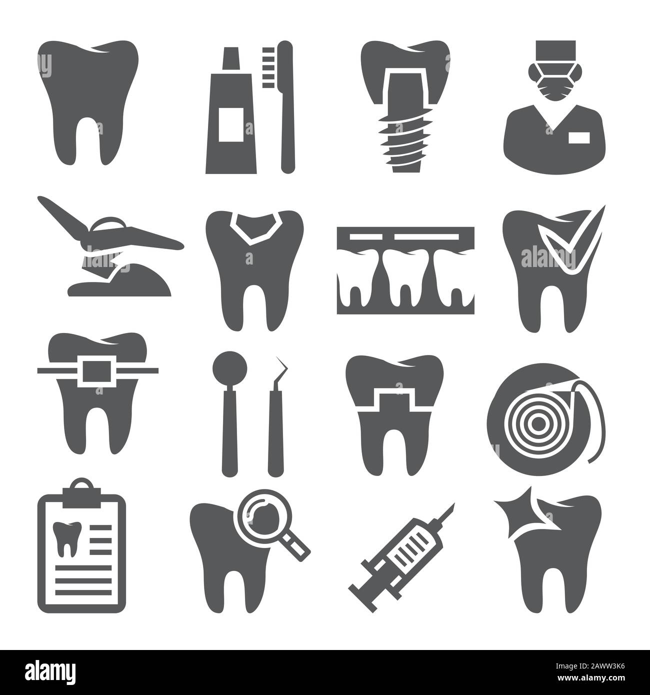 Toothpaste icons hi-res stock photography and images - Alamy