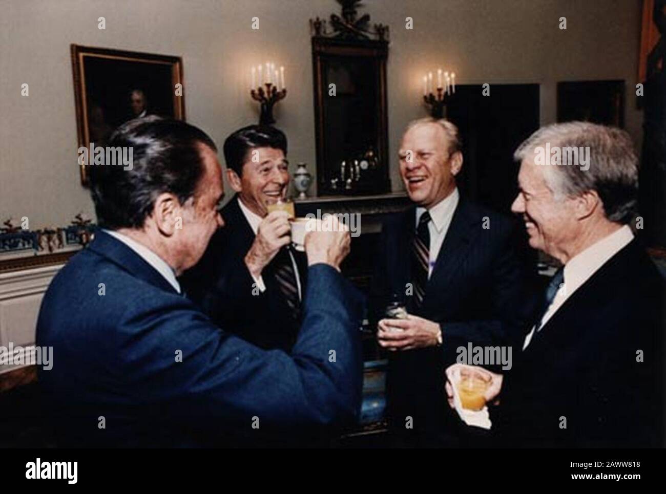 Four Presidents Reagan Carter Ford Nixon 1981 Stock Photo - Alamy