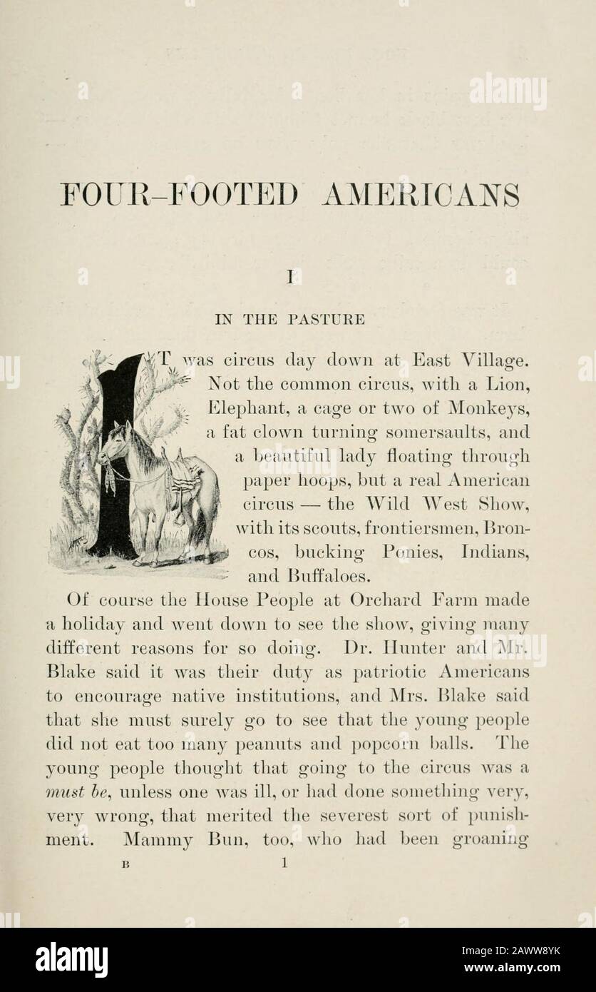 Four-footed Americans and their kin Stock Photo - Alamy