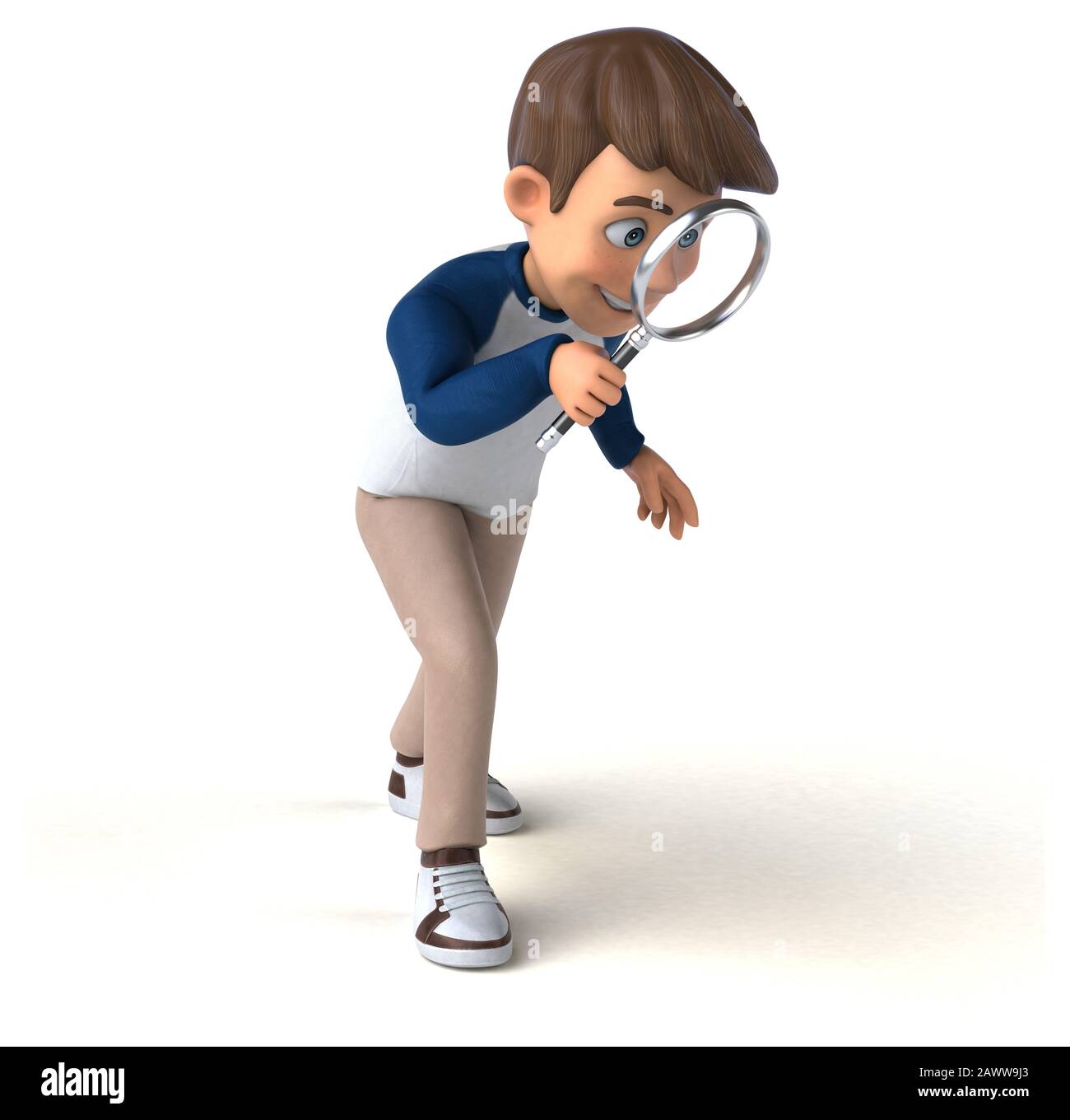 3D cartoon character fun teenager Stock Photo - Alamy