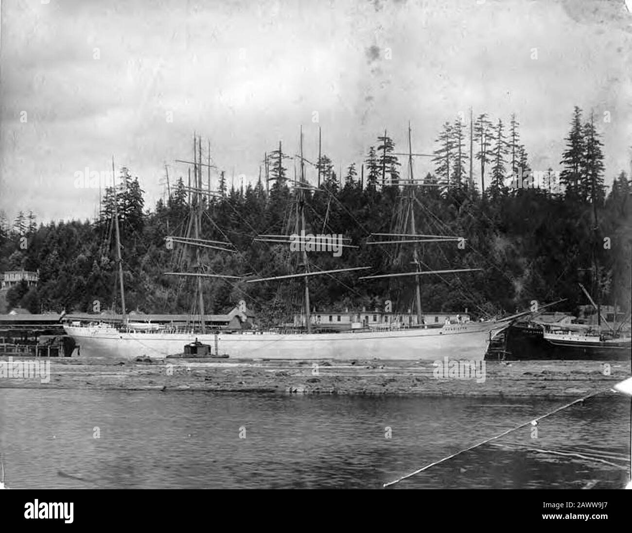 Four-masted bark HENRIETTE at anchor Washington ca 1900 (HESTER 571 ...