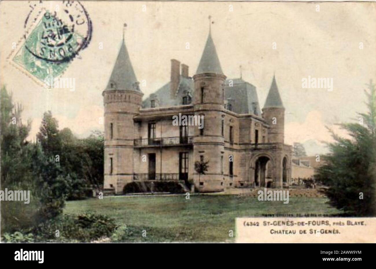Fours - château de Saint-Genès Stock Photo - Alamy