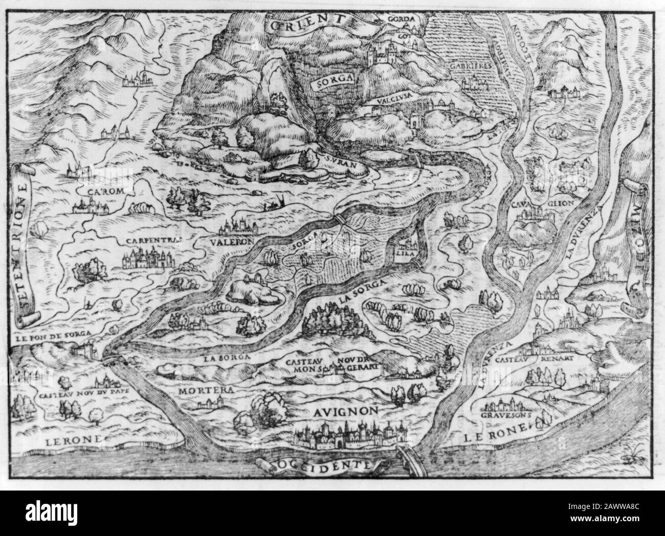 Map of vaucluse hi-res stock photography and images - Alamy