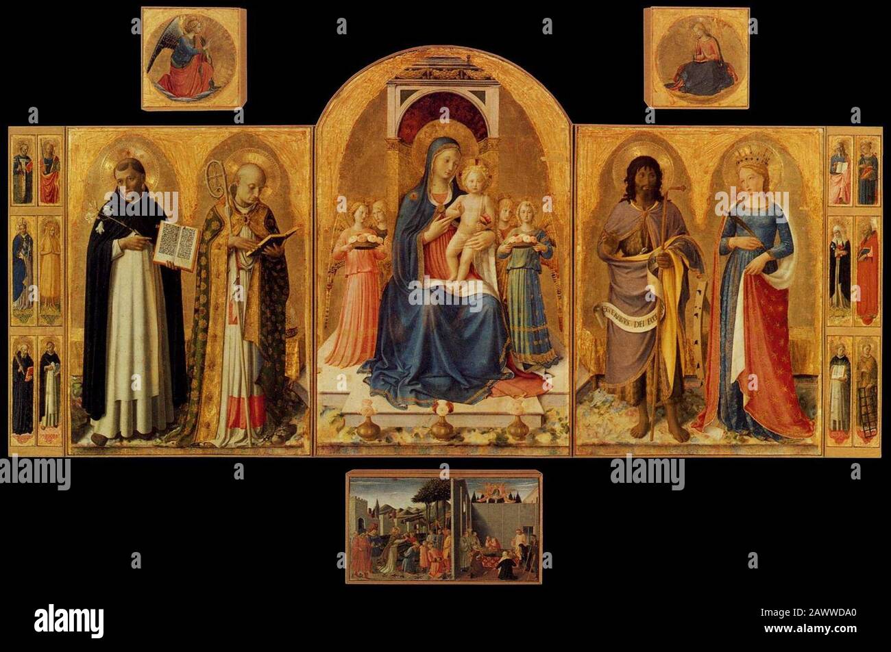 Fra Angelico - Perugia Altarpiece Stock Photo - Alamy