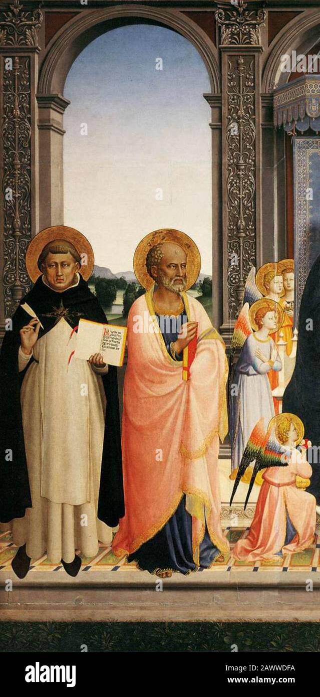 Fra Angelico - San Domenico Altarpiece (detail Stock Photo - Alamy