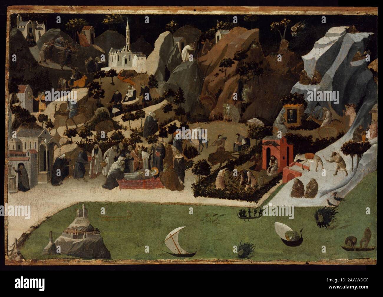 Fra Angelico - Scenes from the Lives of the Desert Fathers (Thebaid ...