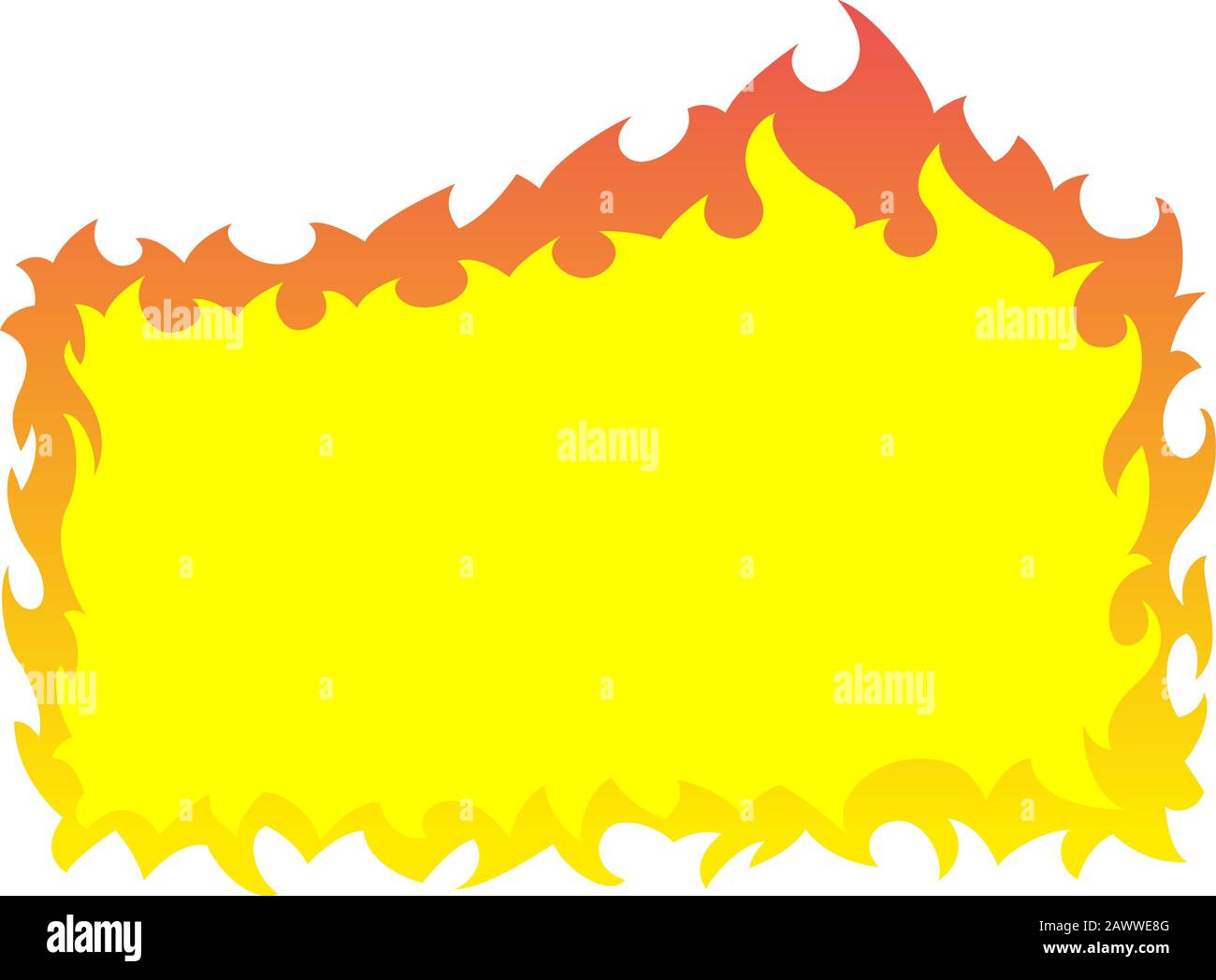 Flames rectangle Stock Vector Images - Alamy